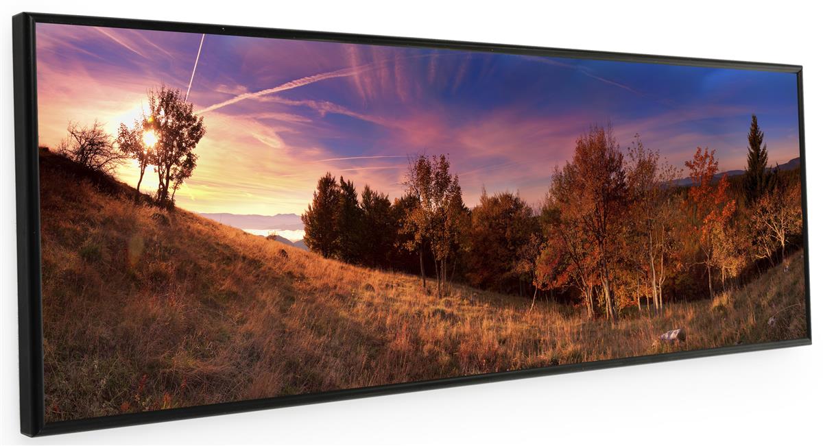 Black Panoramic Poster Frame | Thin Profile