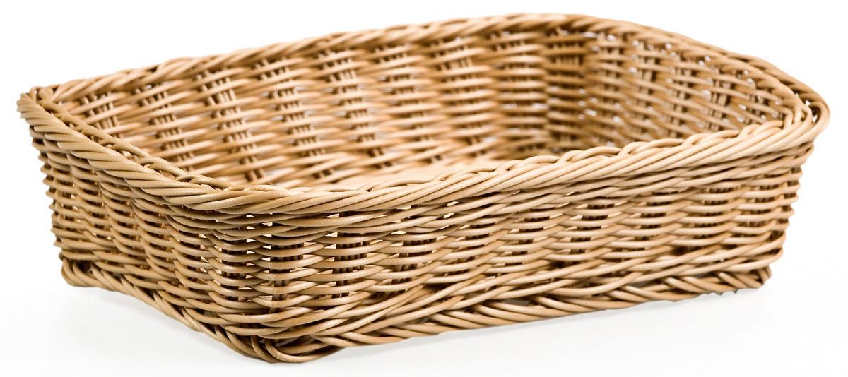 Food Serving Woven Basket | Rectangular Wicket Bin