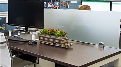 Desktop Privacy Screen Panel | 15" x 48" Office Boundary | Displays2Go