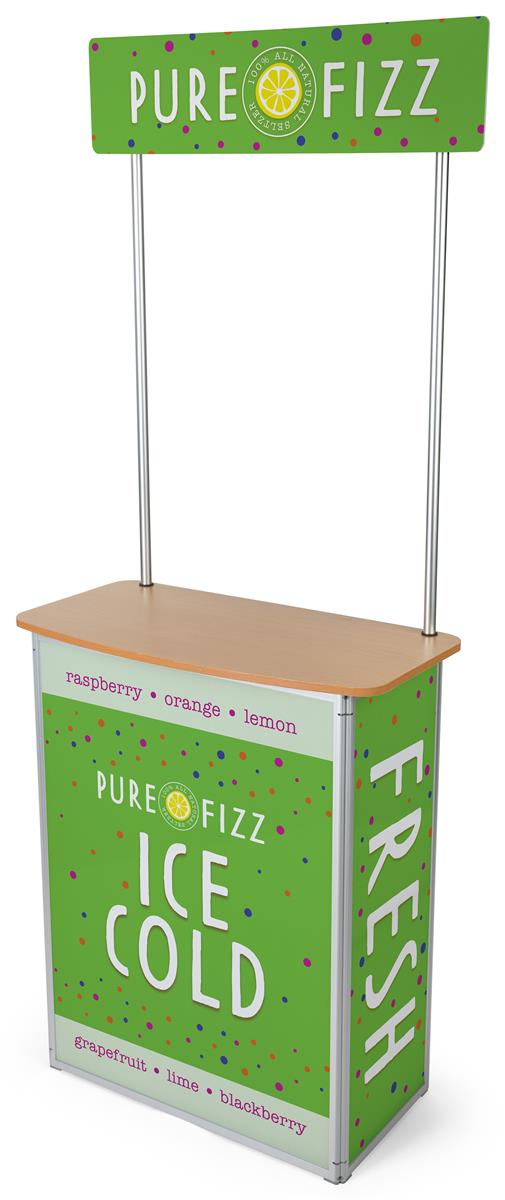 Mobile Demo Display Counter | Full Custom Printing