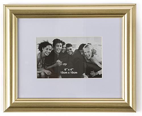 Gold Color Picture Frame | Glass Lens