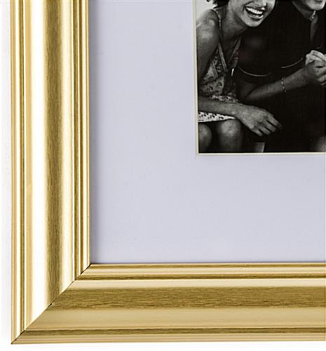 Gold Color Picture Frame | Glass Lens