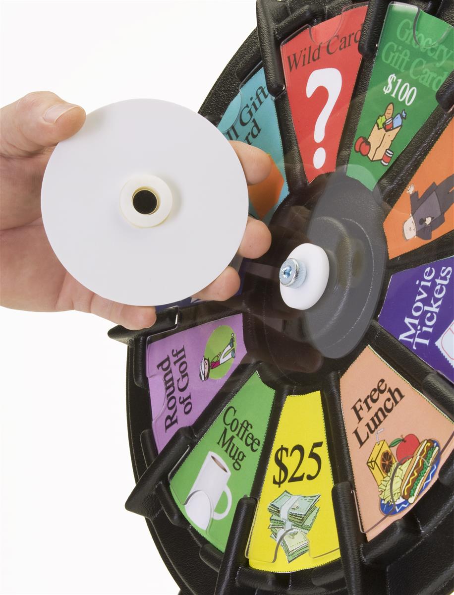 MicroMini Prize Wheel | Micro - Tabletop with Printout Slots