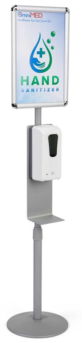 Sanitizing Stand | Automatic Touch-Free Dispenser w/ Poster Frame