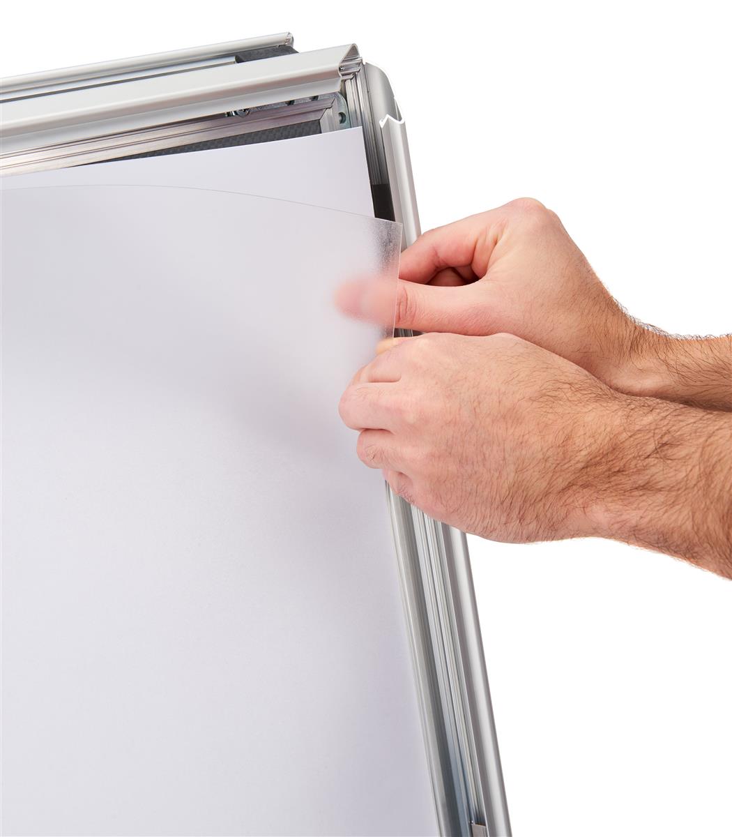 11 x 48 Snap Edge A-Frame Sign | Silver or Faux Wood