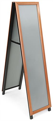 11 x 48 Snap Edge A-Frame Sign | Silver or Faux Wood