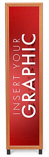 11 x 48 Snap Edge A-Frame Sign | Silver or Faux Wood