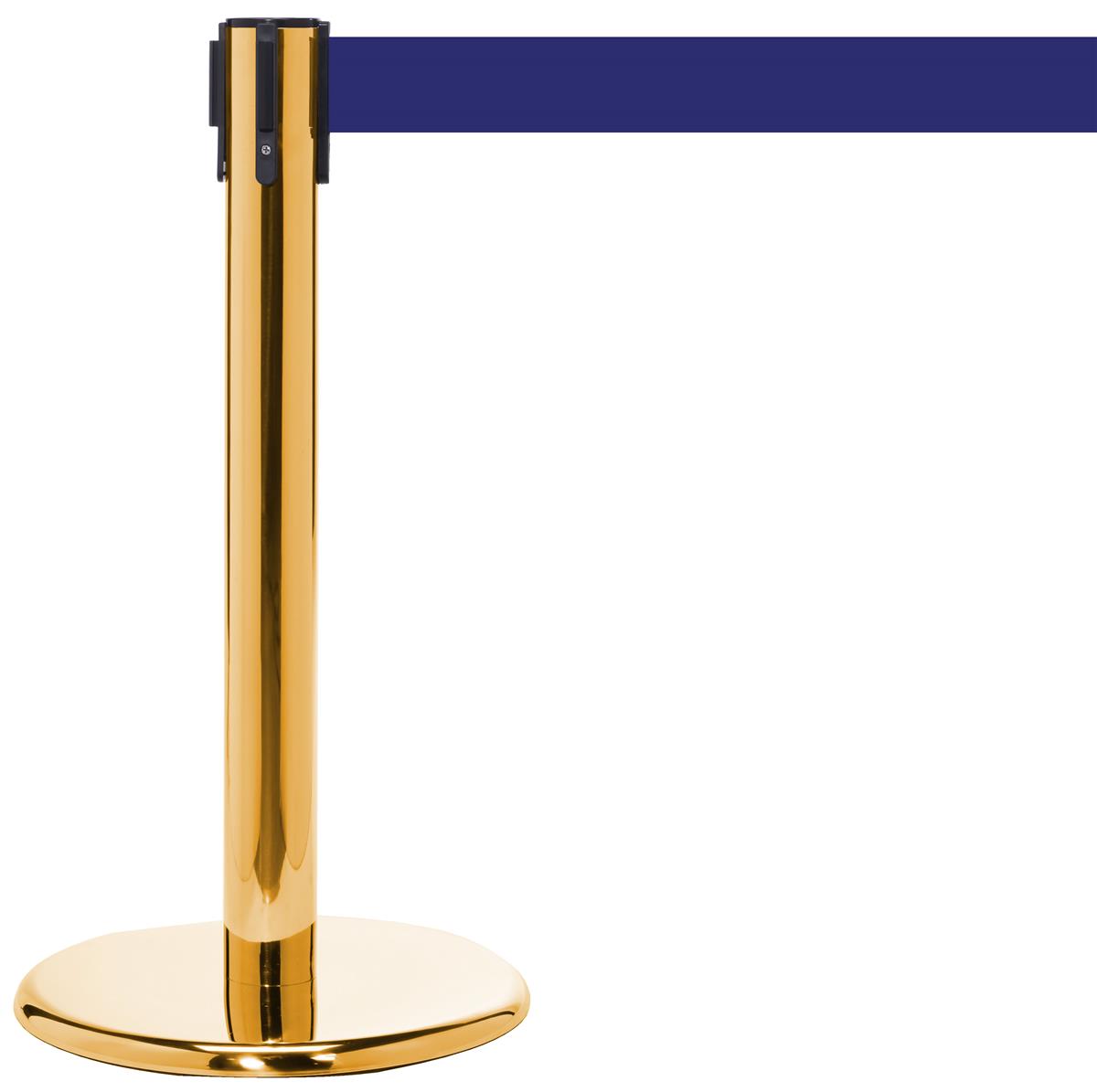 24" Crowd Control Post | Protective Rubber Base