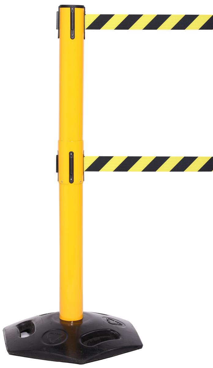 Weatherproof Dual Belt Stanchion | ADA Compliant