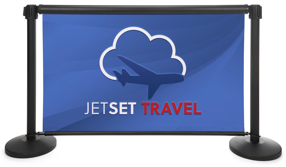 Retractable Banner For Stanchion | Single Sided Custom Graphic