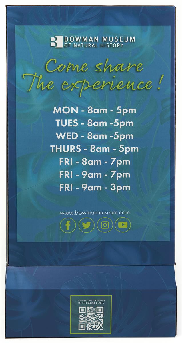 Custom Printed Cardboard Banner Stand | Double-Sided Printing