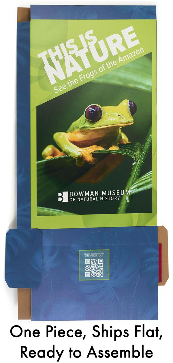 Custom Printed Cardboard Banner Stand | Double-Sided Printing