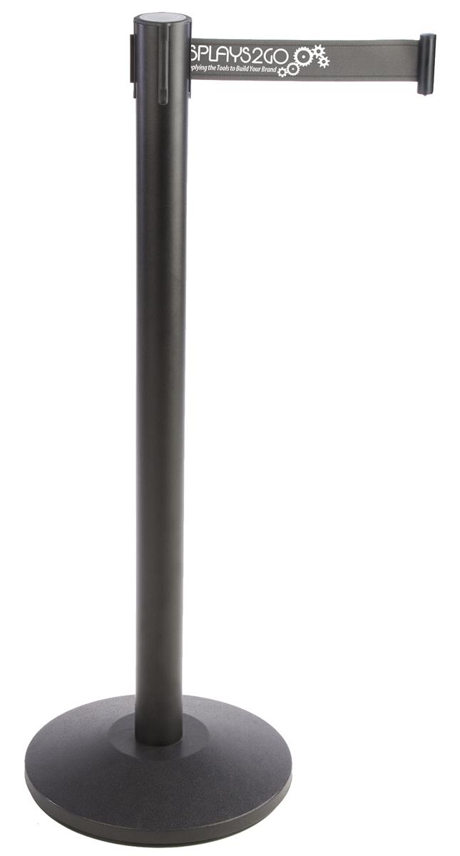 Stanchion with Gray Printed Belt | 1 Color Printing