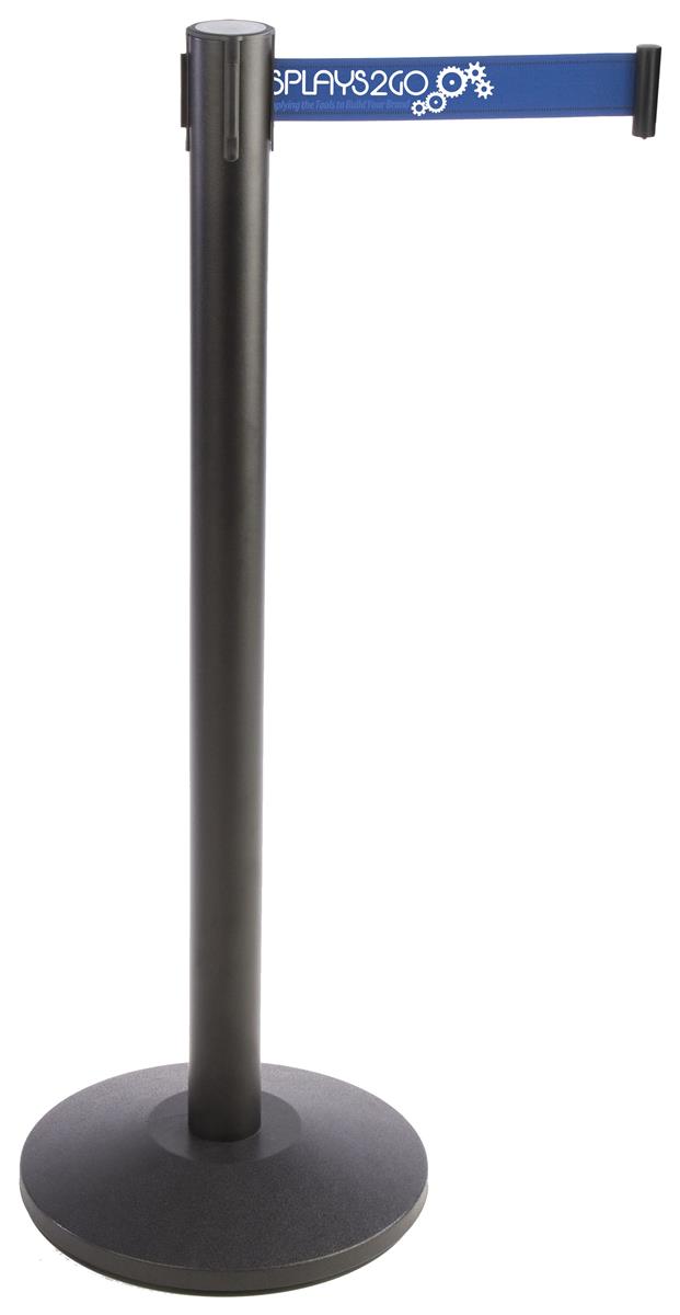 Stanchion with Blue Printed Belt | 2 Color Printing