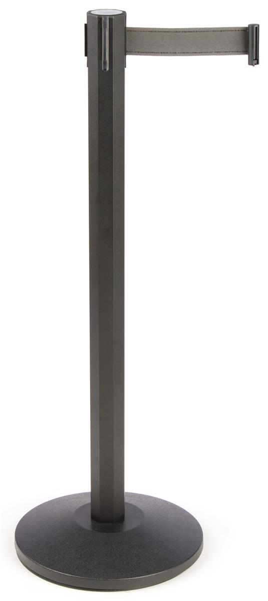 Octagonal Stanchion Post -Black Powdered Aluminum