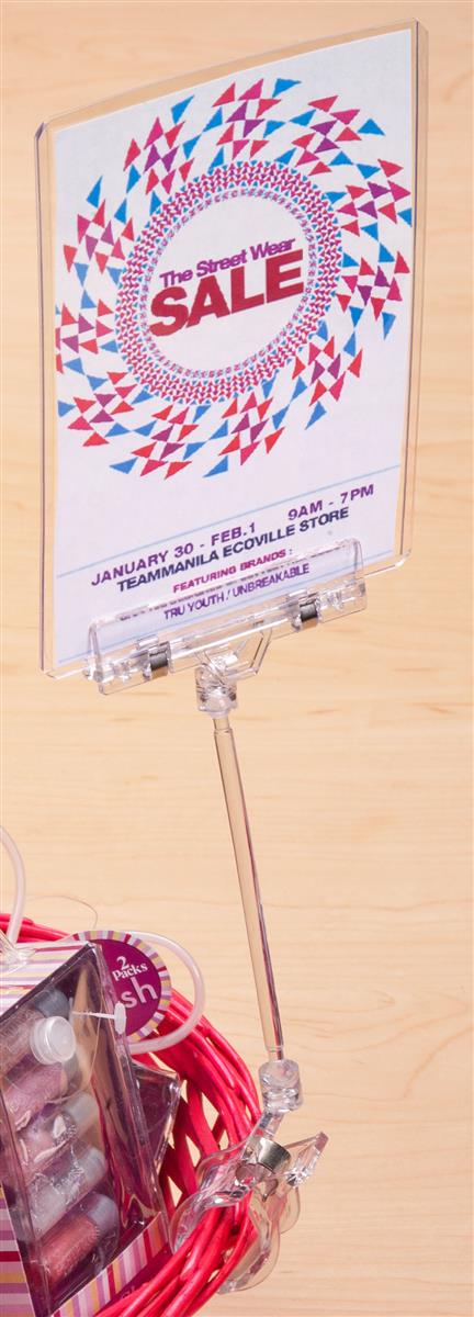 Plastic Print Sleeves | 4 x 6 Clip-On Sign Holder - Set of 100