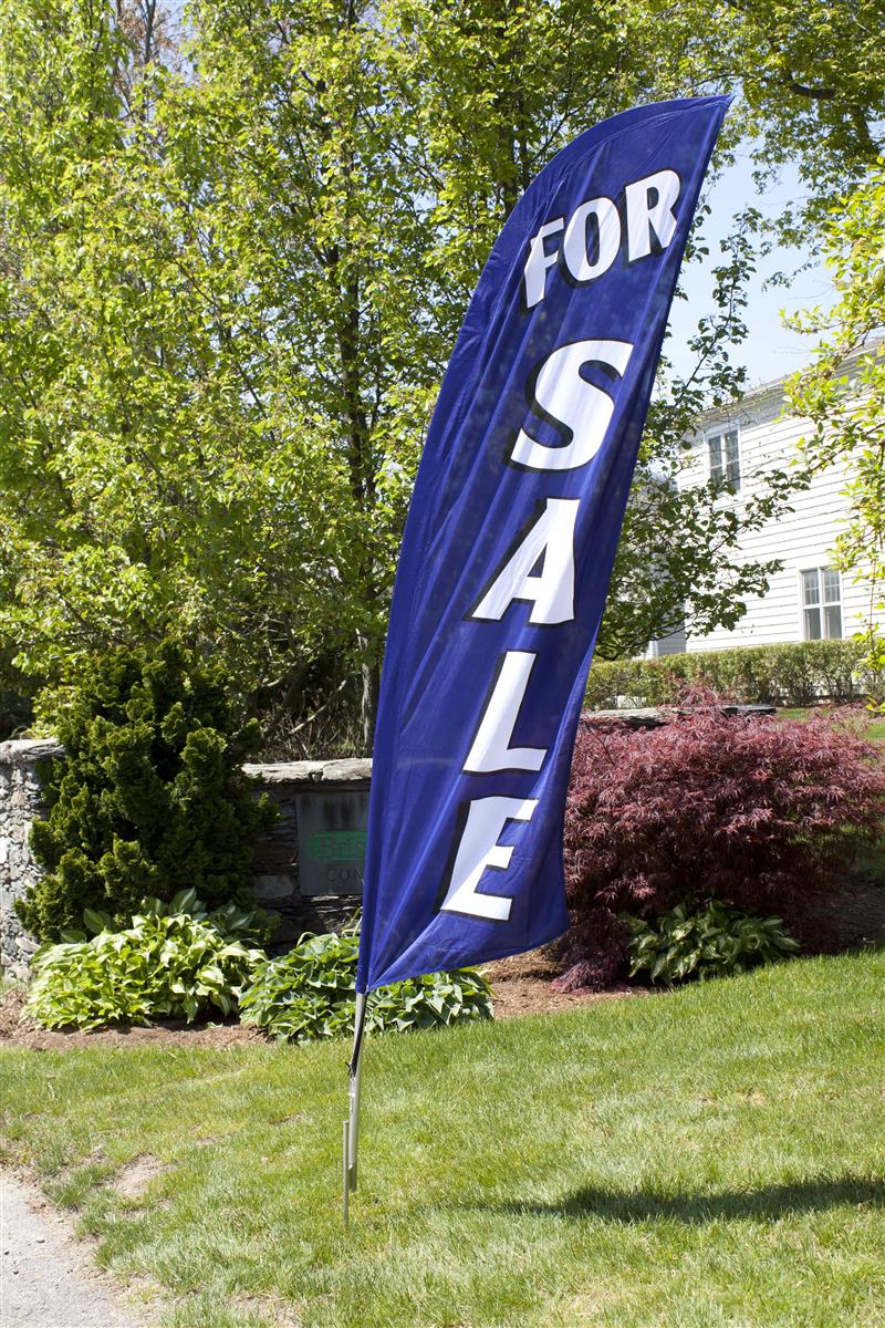 For Sale Feather Flag | Auto Dealership & Real Estate Sign
