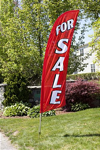 FOR SALE Red Promo Flag | Replacement Banner Only