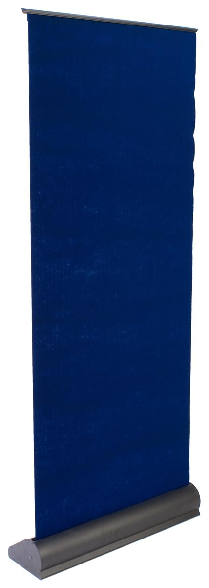 Hook and Loop Banner | Blue Retractable Promo Stand