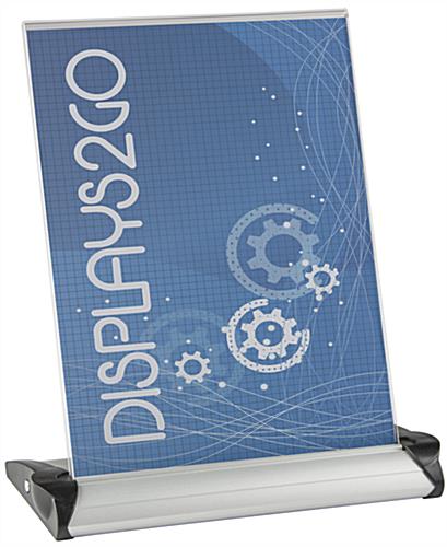 8.5” x 11” Adjustable Angle Sign Holder | Acrylic & Aluminum | Displays2Go