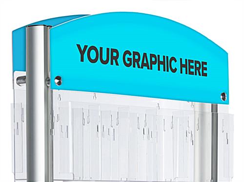 Double-Sided Custom Header for RP12 Floor Stands