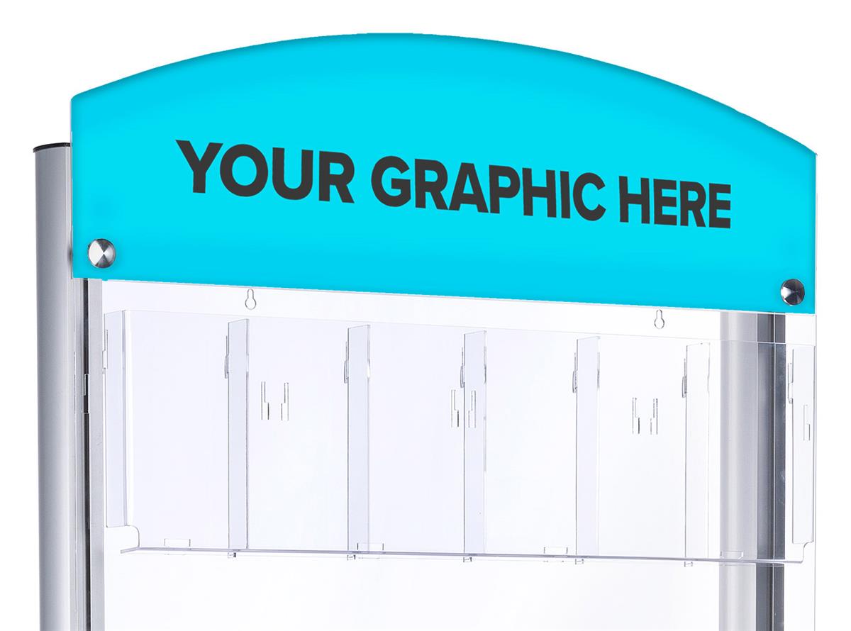 Single-Sided Custom Header for RP12 Floor Stands