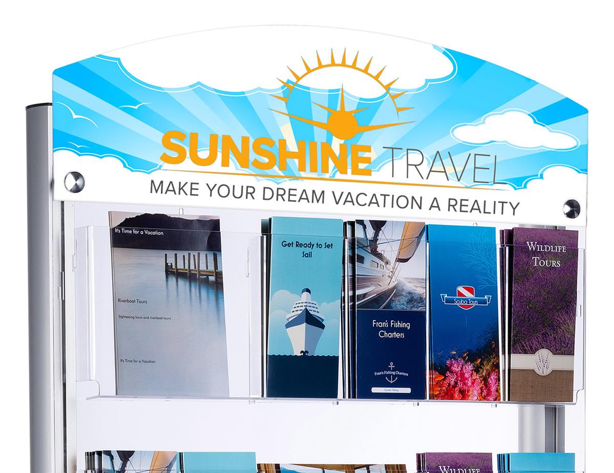 Single-Sided Custom Header for RP12 Floor Stands