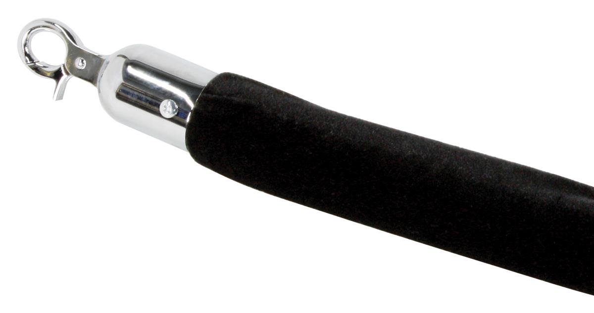 Black Velvet Stanchion Rope Attachment