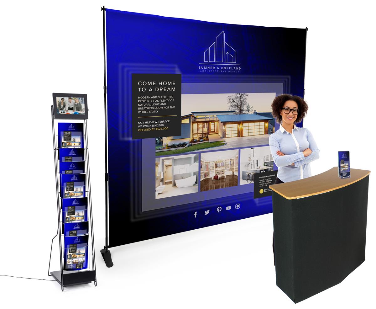 Step and Repeat Promo Booth Kit | 4-Piece Portable Kit