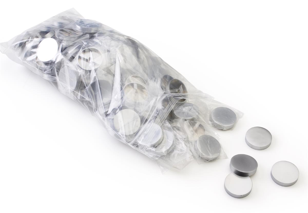 Decorative Hardware | Set of 100 Silver Screw Covers for Displays