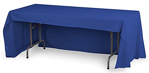 Table Cover Cheap 3 Sides 8' Royal Blue Table Throw