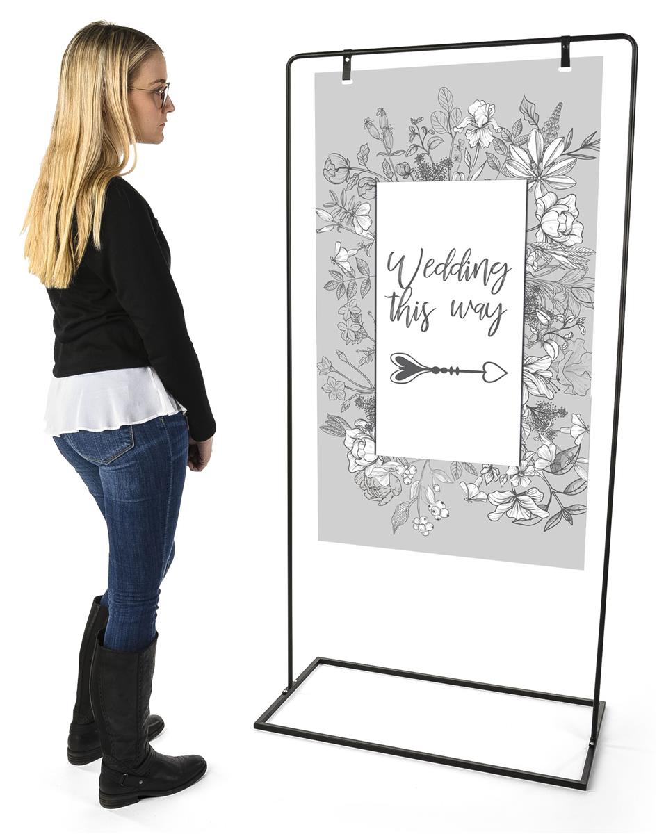 Hanging Sign Stand | Custom Full Color Swing Graphic