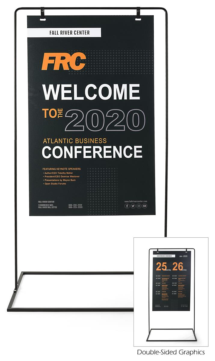 Hanging Sign Stand | Custom Full Color Swing Graphic