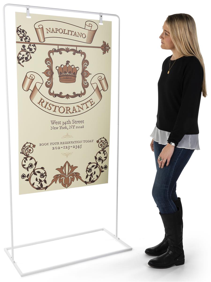 Hanging Sign Stand | Custom Full Color Swing Graphic