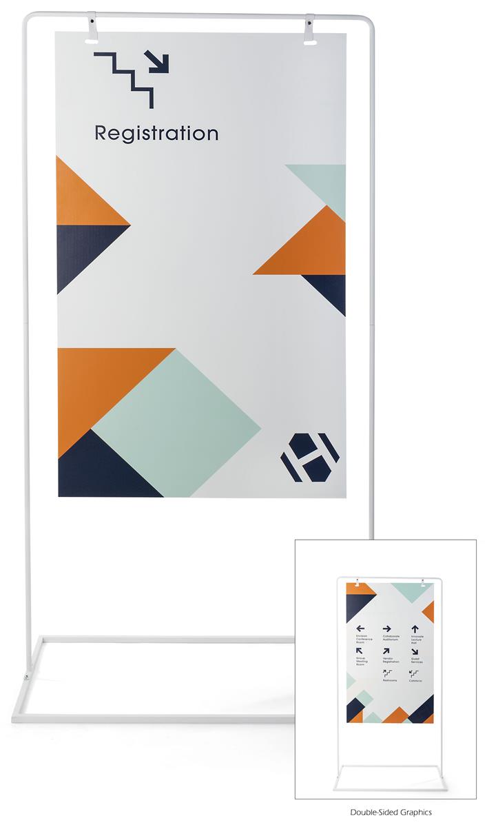 Hanging Sign Stand | Custom Full Color Swing Graphic