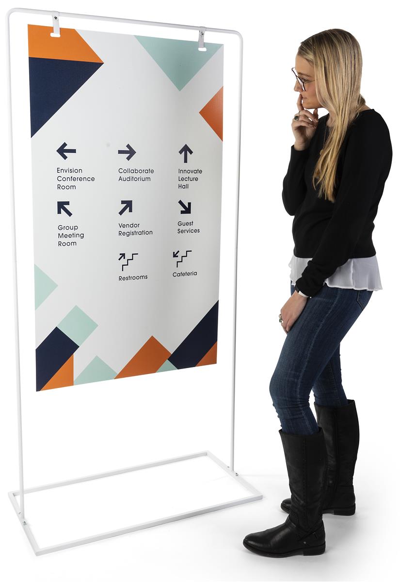 Hanging Sign Stand | Custom Full Color Swing Graphic