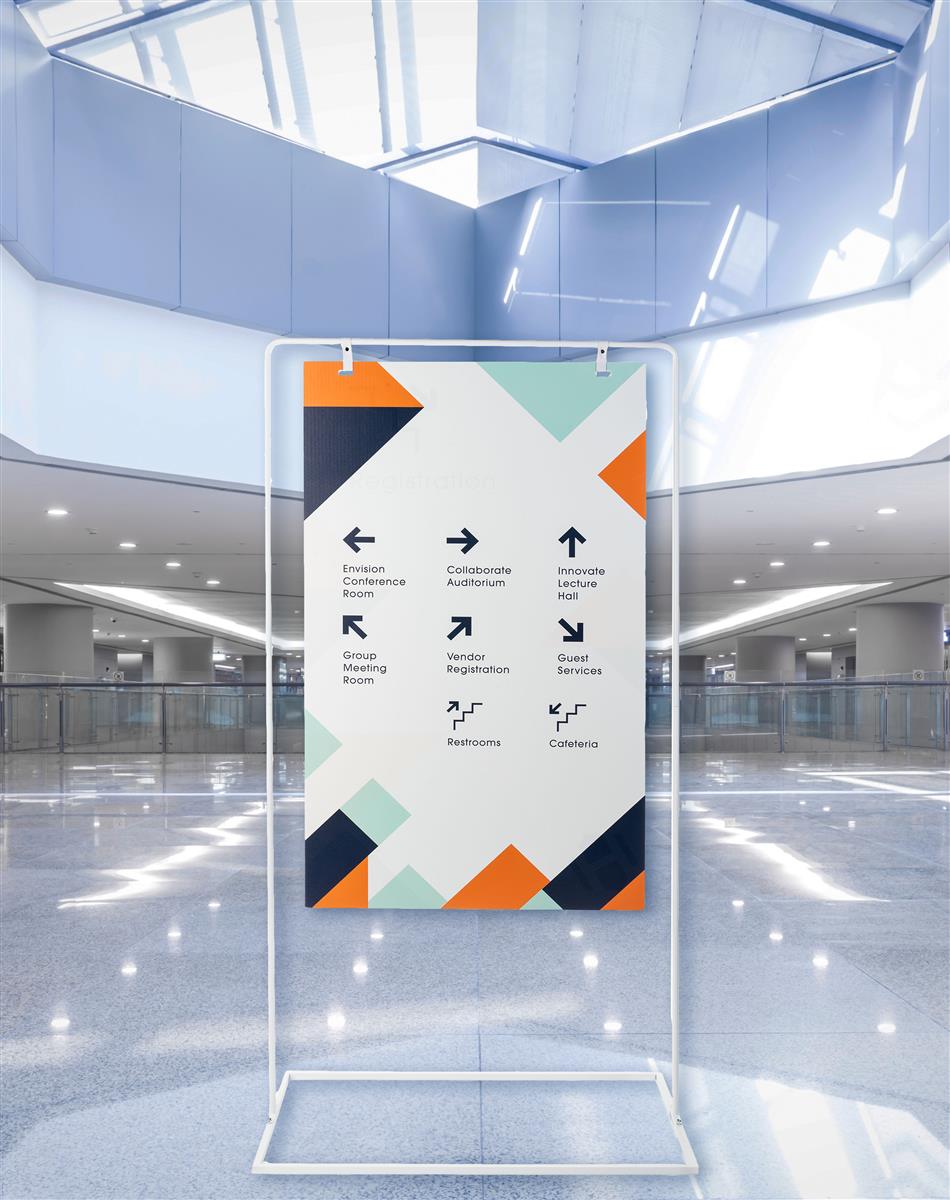 Hanging Sign Stand | Custom Full Color Swing Graphic