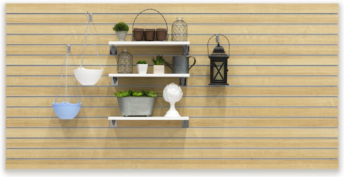 Large Maple Slot Wall Panel Board | 4’h x 8’w