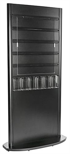 Slatwall Display with Brochure Pockets | 2 Clear Poster Frames