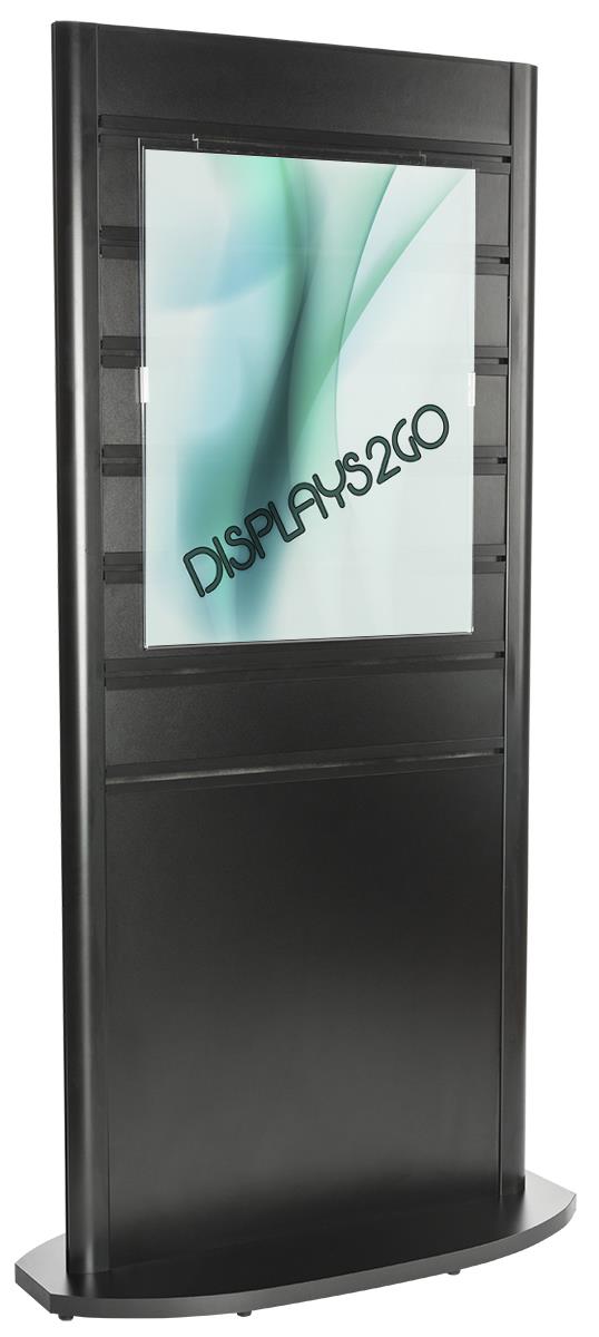 Slatwall Poster Kiosk | Laminated MDF Panel & Base