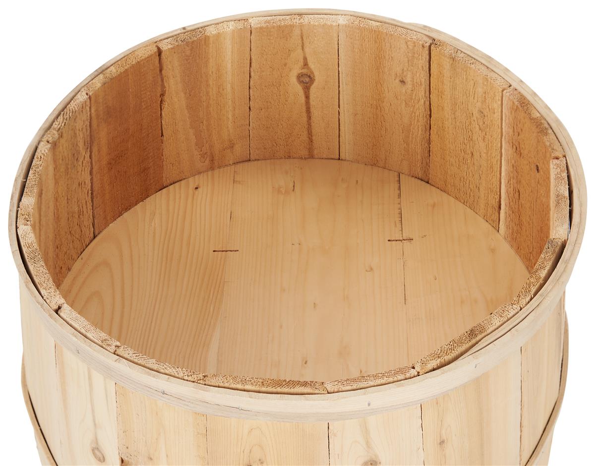 Wooden Display Barrel | Made of Natural Cedar