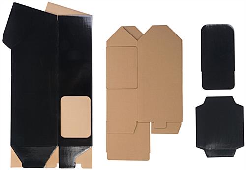 Cardboard Magazine Holder | Freestanding with Removable Header