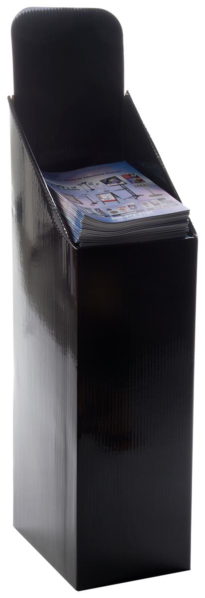 Cardboard Magazine Holder | Freestanding with Removable Header