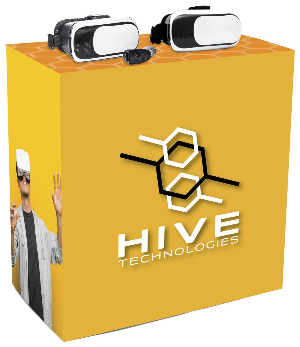 Custom Cardboard Display Cube | 5-Sided Full Color Printing