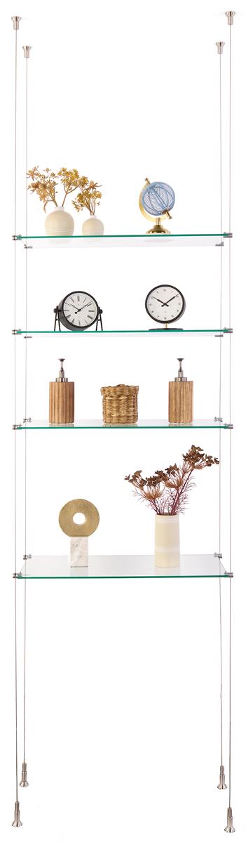 Cable Suspended Shelves | Modular and Customizable Design