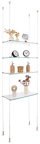 Cable Suspended Shelves | Modular and Customizable Design