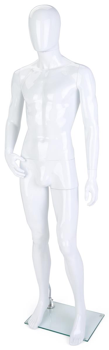 Abstract Mannequins | Clear Tempered Glass Base