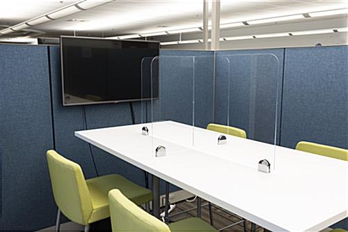Sneeze Shield Table Divider | Clear 0.1875" Thick Acrylic