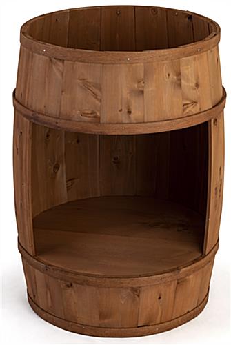 Bourbon Barrel Display Case | Large Cutout in Center