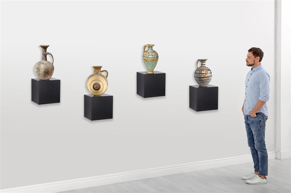 Cube Pedestal Wall Display | Sleek Floating Shelf Design